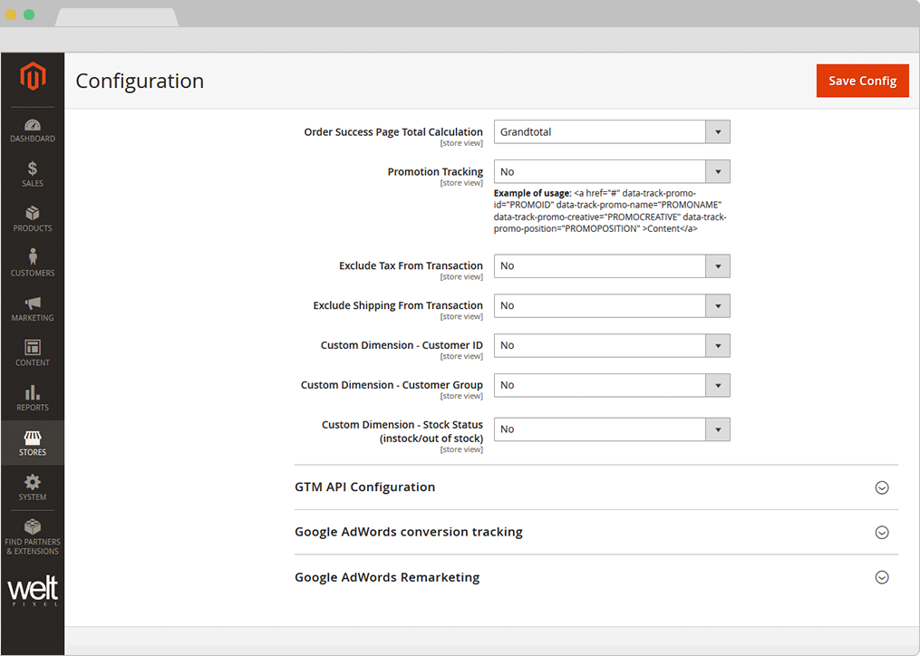 Magento 2 Google Tag Manager Extension (GTM) - Enhanced Ecommerce - WeltPixel