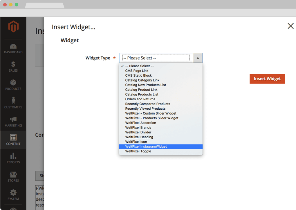 Magento 2 Instagram Feed Widget Extension | WeltPixel