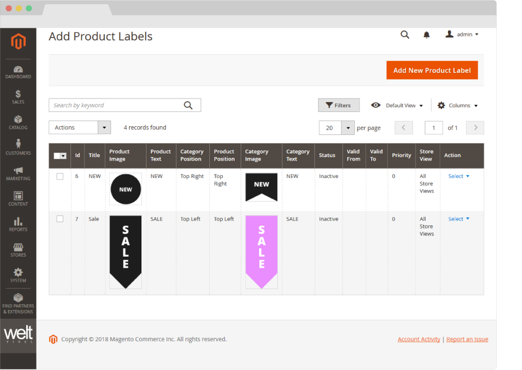 GitHub - Weltpixel/product-labels-magento-2-doc: WeltPixel Product Labels Magento 2 Documentation
