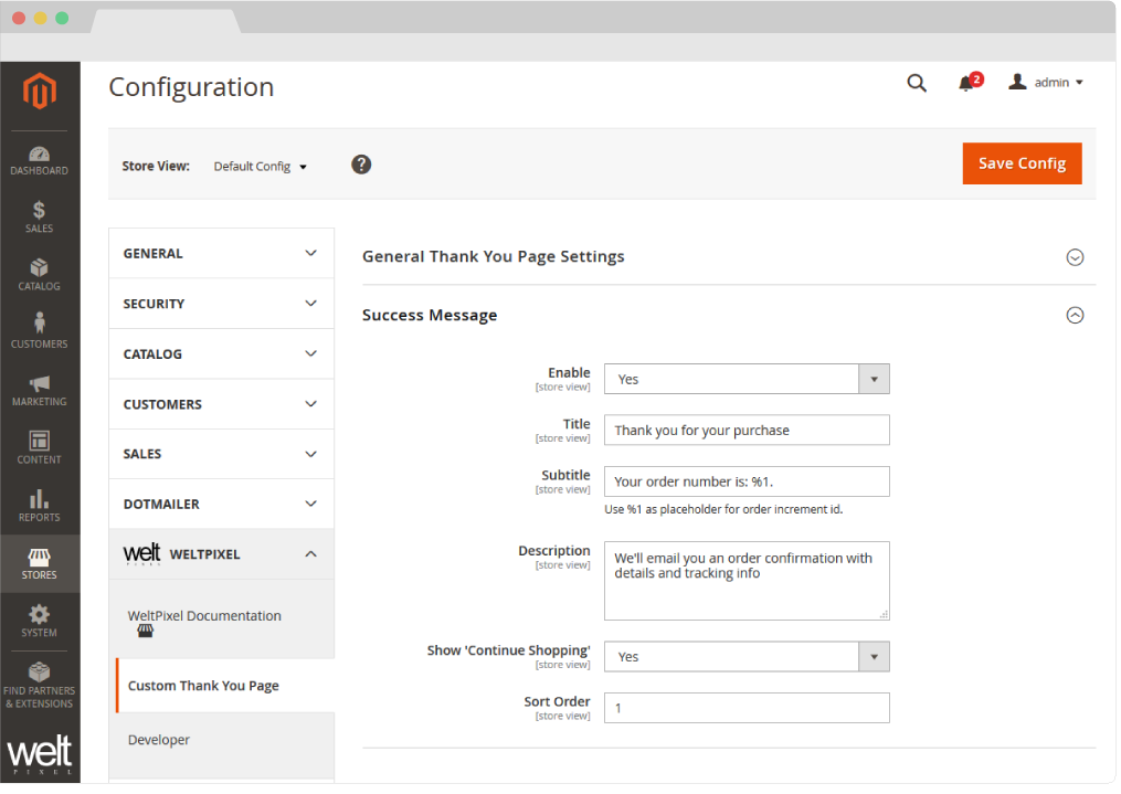 GitHub - Weltpixel/success-page-magento-2-doc: WeltPixel Success Page Magento 2 Documentation